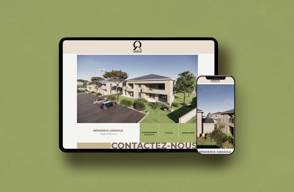 Omega Construction - site internet - Kalli Graphic - Flora Ambrosini ...